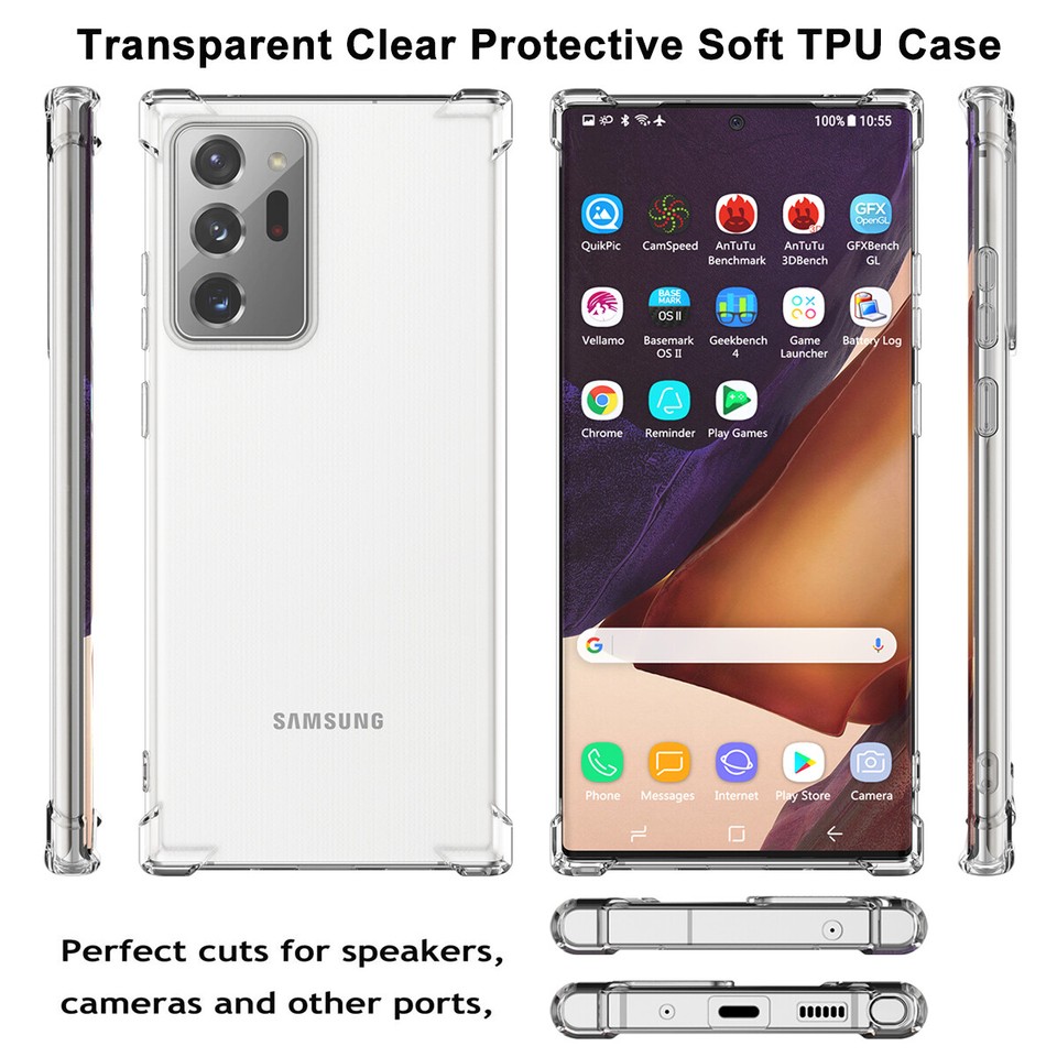 For Samsung Galaxy Note 20 Ultra Clear Case Slim Cover with Screen ...