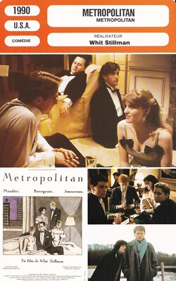 Fiche Cinéma - WHIT STILLMAN - METROPOLITAN - 1990 | eBay