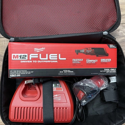 Milwaukee M12 3/8" dr FUEL Cordless Ratchet Combo Kit w/ 1 Battery ...