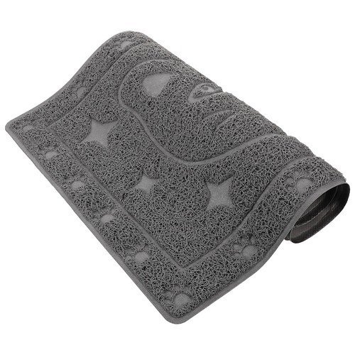 Cat Litter Mat Home Ground Litter Mat Cat Head Pattern Pet Litter Mat ...