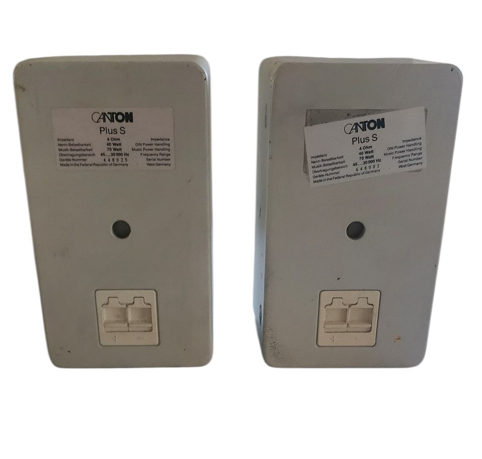 Canton Plus S Bookshelf Speakers Pair | eBay