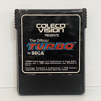The Official Turbo - Coleco Vision - Tested & Working - Free Postage | eBay