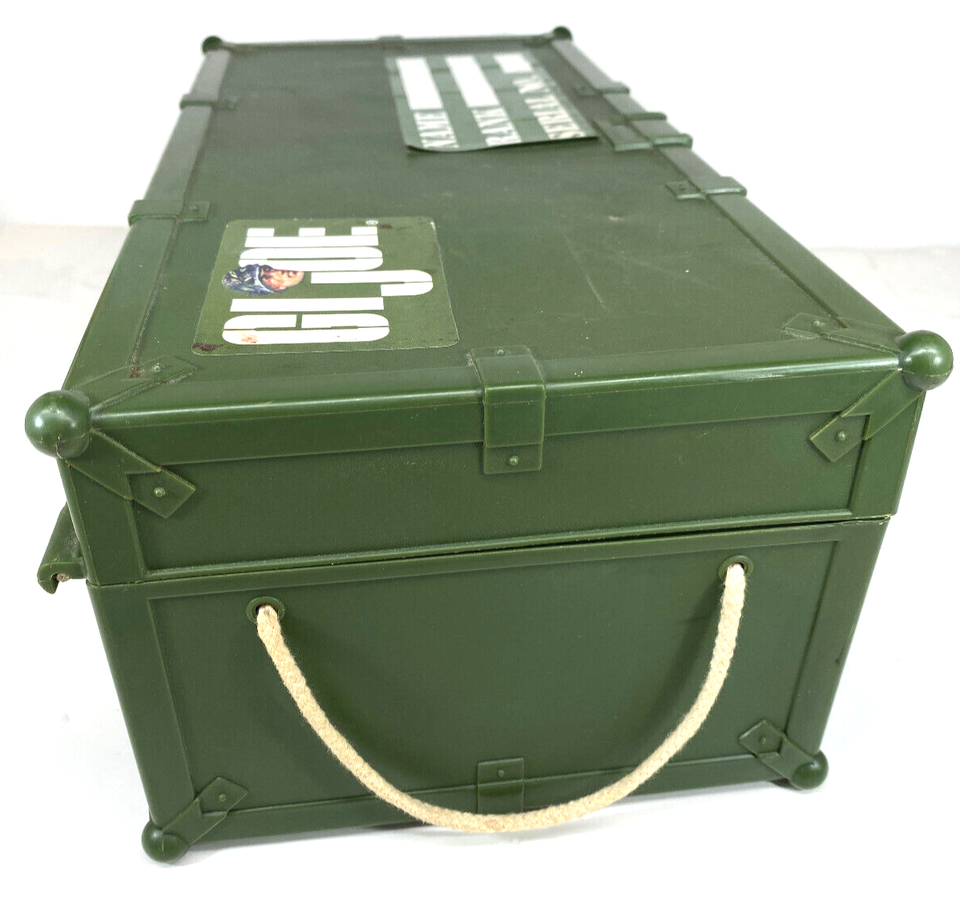 Vintage GI Joe Army Footlocker Storage Box With Rope Handles | eBay