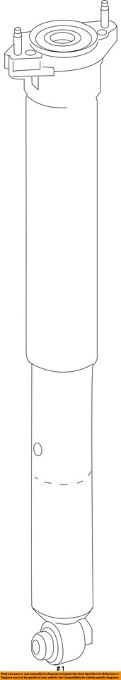 MERCEDES OEM 16-17 GLC300 Rear-Shock Absorber or Strut 2533201530 | eBay