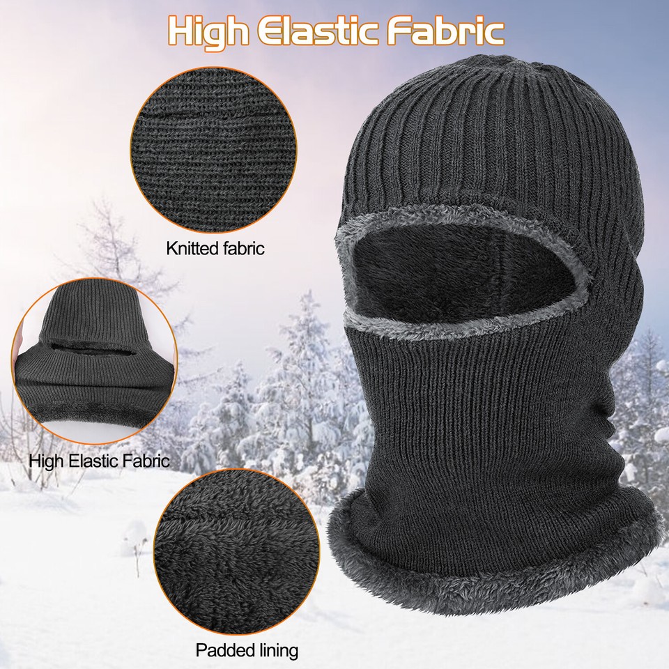 Winter Balaclava Fleece Full Face Mask Thermal Windproof Ski Mask for ...