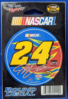 NASCAR Jeff Gordon #24 Round Decal | eBay