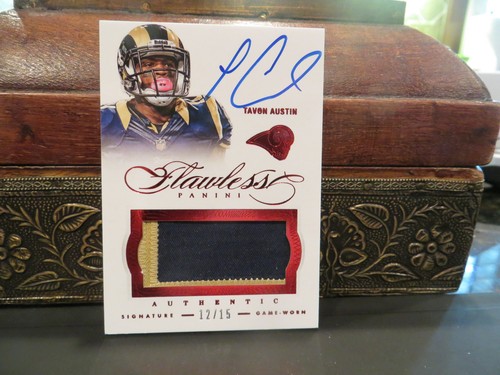 Panini Flawless Ruby Autograph Jersey Rams Auto Tavon Austin 12/15 2014 ...