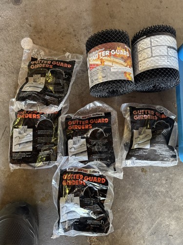 Amerimax 6 inch by 20 ft Gutter Guard Black + Girders Plastic Keep ...