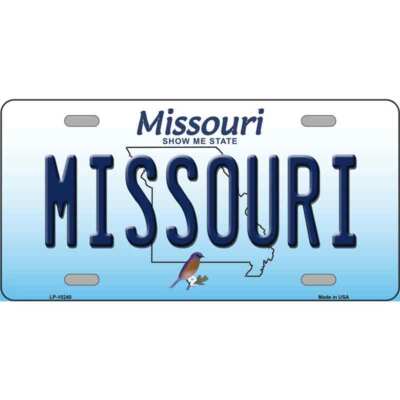Missouri Novelty Metal License Plate Tag LP-10240 | eBay