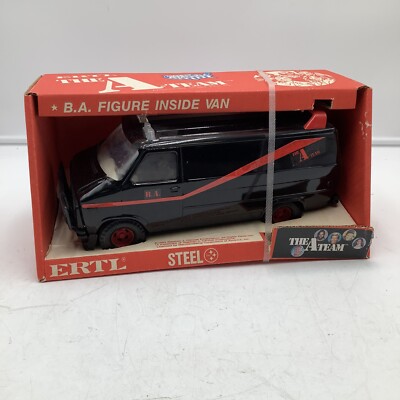 Vintage 1983 A-TEAM "Mr. T" BA Van ERTL 1:18 Scale 11" Inch Metal BNIP ...
