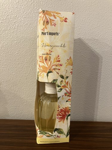 Pier 1 Imports Honeysuckle Diffuser Oil 10 oz Glass Bottle Reeds New In ...