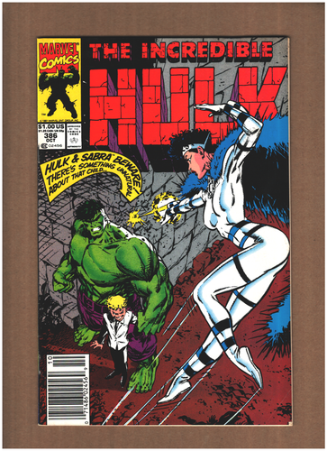 Incredible Hulk #386 Newsstand Marvel 1991 Peter David Dale Keown FN/VF ...