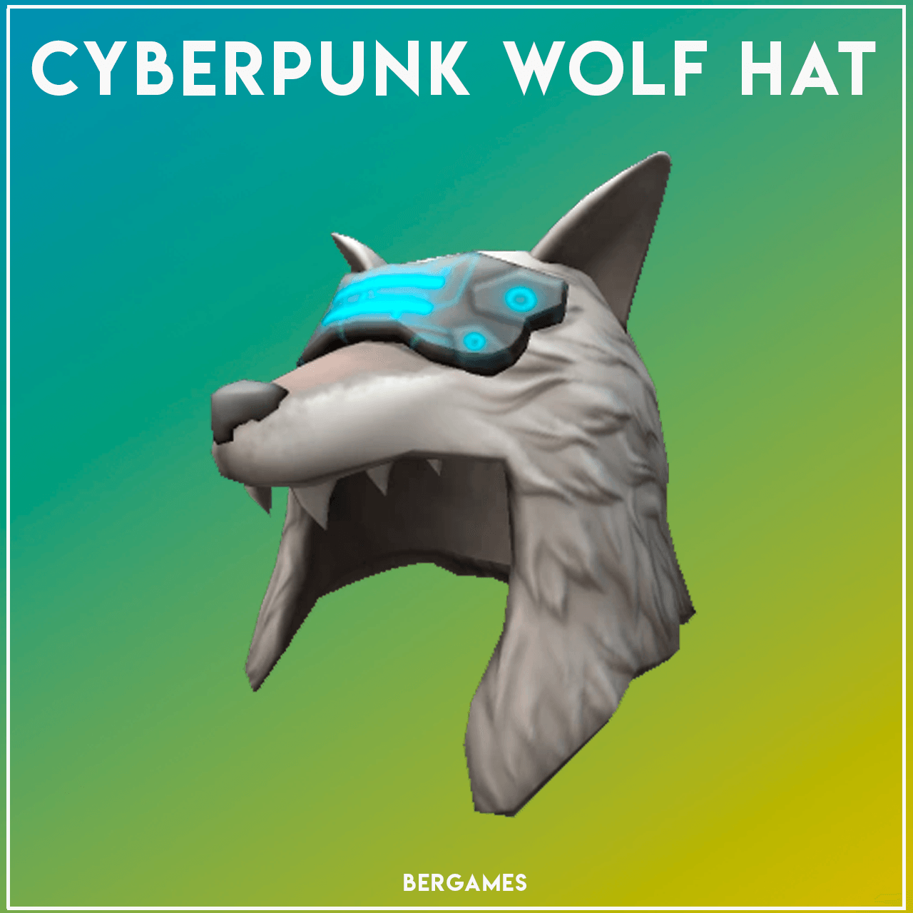 Cyberpunk Wolf Hat Accessory - Roblox All Platforms | eBay