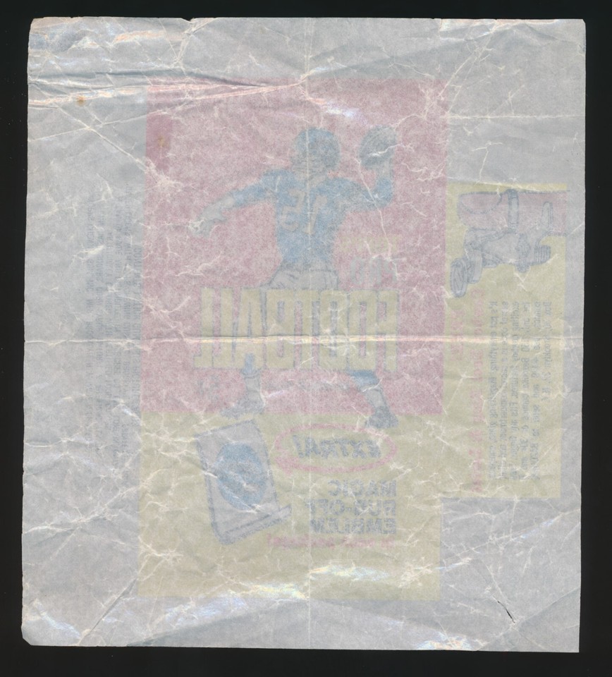 1965 Topps Football (TALL BOYS) -ORIGINAL 5-Cent WRAPPER w/ Cowboy Boot ...
