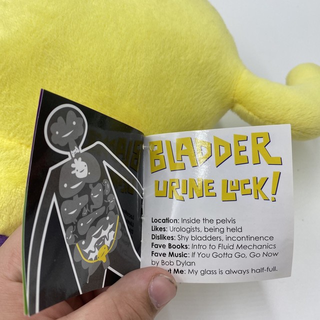 I Heart Guts Yellow Big Bladder - Urine Great Hands Plush Stuffed Toy ...
