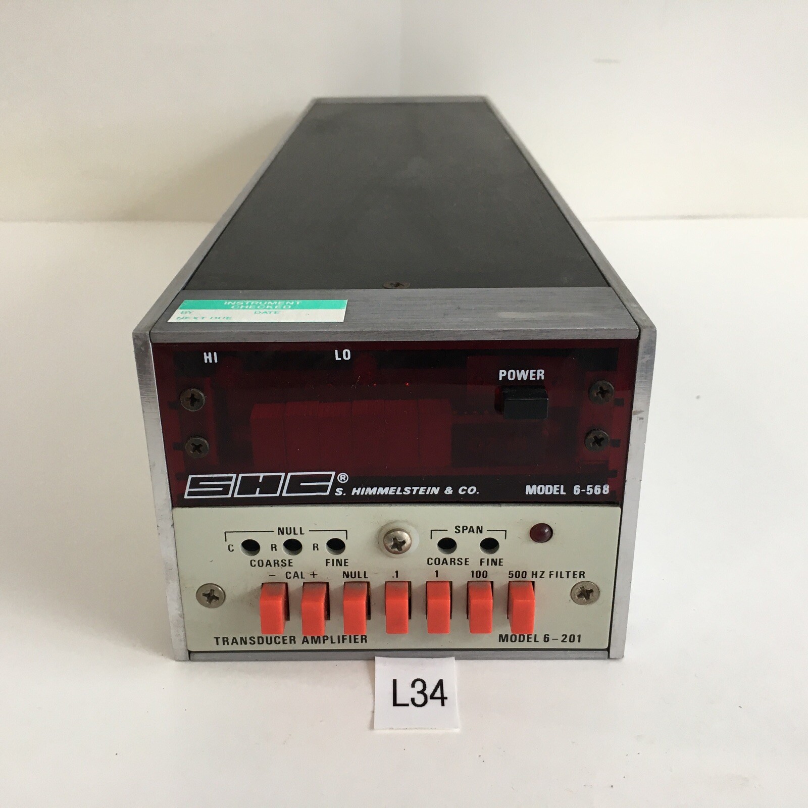 SHC S. HIMMELSTEIN 6-568 Model 6-201 224-6025 Transducer Amplifier ...