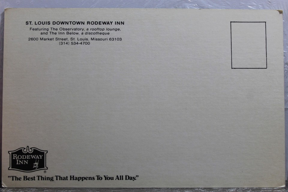 Missouri MO St Louis Downtown Rodeway Inn Observatory Postcard Old ...