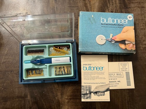 The Original Buttoneer Fastening System for Home & Travel Fastener | eBay