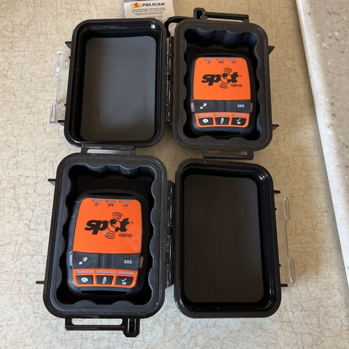 Lot Of 2 Spot Gen3 Gen 3 Satellite GPS S.O.S. Tracking With Pelican ...