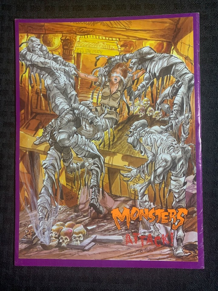 1989 MONSTERS ATTACK Magazine #2 FVF 7.0 Poe & Lovecraft / Freddy ...