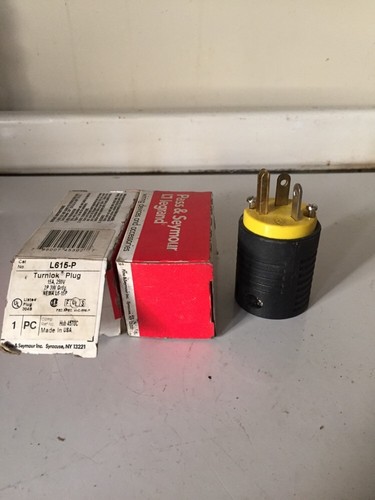 Lot Of 2 P&S L615-P TURNLOK PLUG 15A-250V 2P3W NEW IN BOX Free Shipping ...
