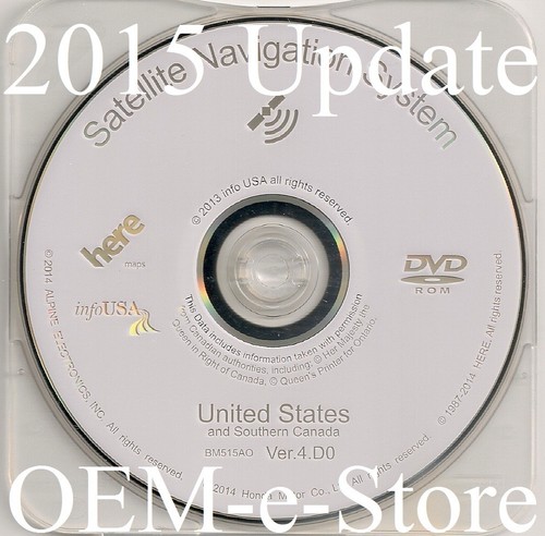 2006 2007 2007 2009 2010 Honda Odyssey Pilot Navigation DVD U.S Map ...