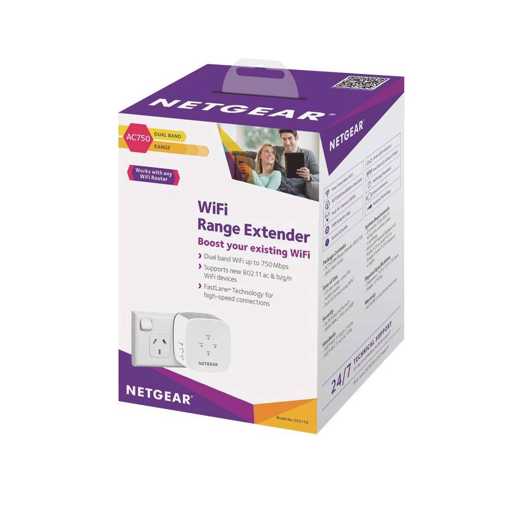NETGEAR EX3110 AC750 WiFi Range Extender 606449120776 | eBay