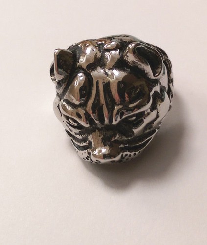 Men's Stainless Dog Head Ring | eBay
