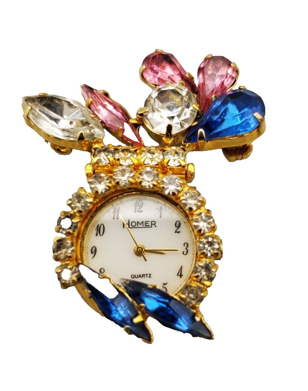 Homer Watch Jewelry Womens Quartz Rhinestones Needs Battery Japan ...