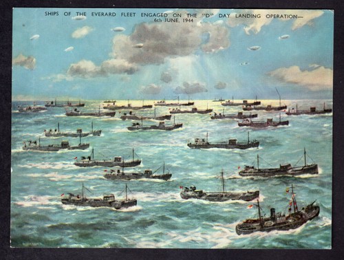 EVERARD COL PC - SHIPS OF THE EVERARD FLEET -- D-DAY LANDING OPERATIONS ...