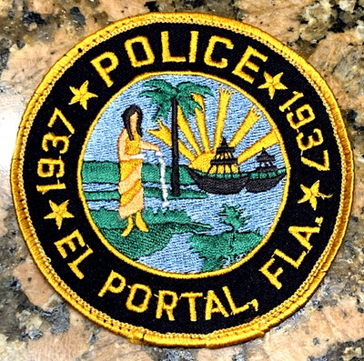 El Portal Florida Police Patch Dade County FL Patches Vintage CC Backed ...