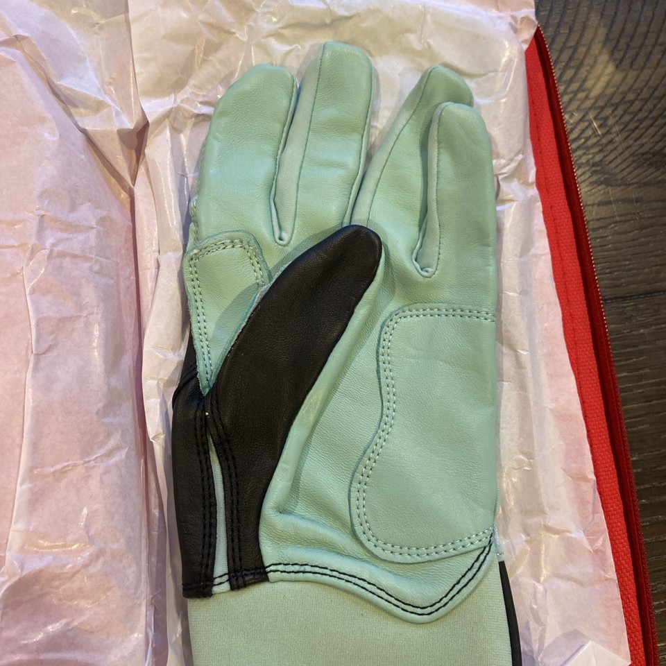 Bruce Bolt Adult Small Batting Gloves Short Cuff Mint Green Bader NEW ...