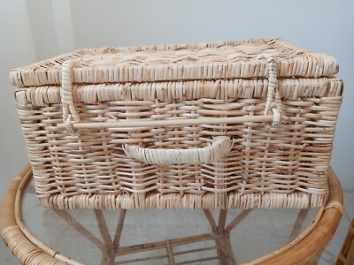 Storage Box Natural locked with fixed lid anything can store foods ...