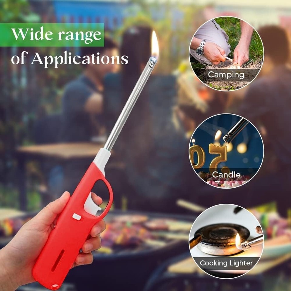 ANGIX BBQ 5 Pcs Kitchen Fire Lighters Gas Cooker Oven Stove Refillable ...