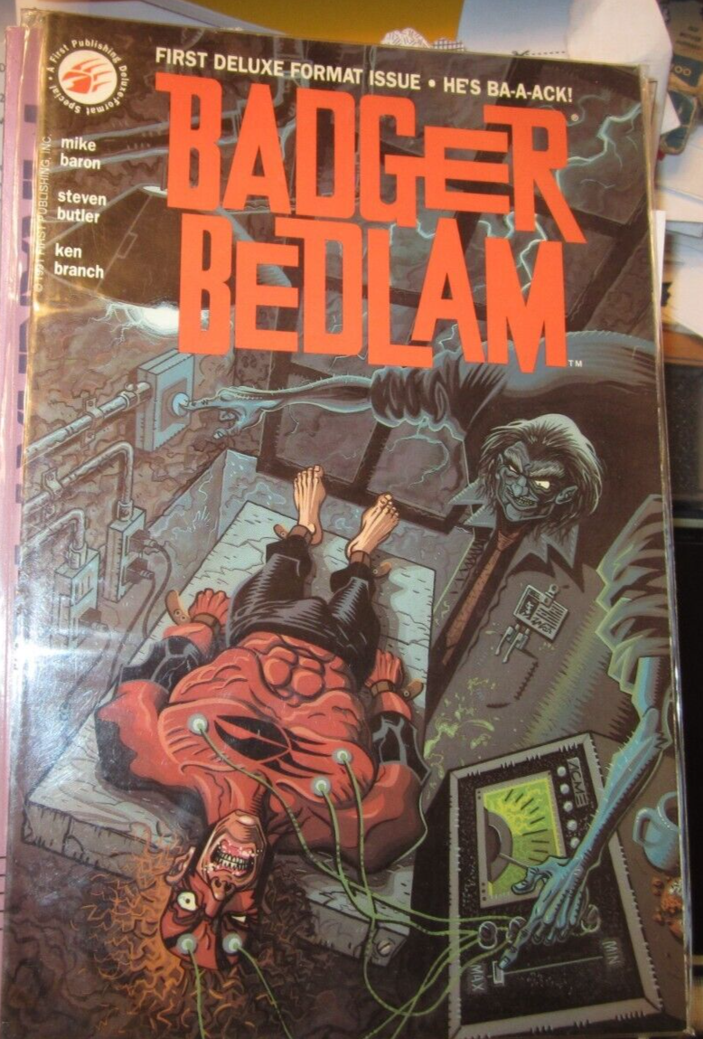 Badger Bedlam #1 First Publishing Mike Baron Steven Butler VF+/NM | eBay