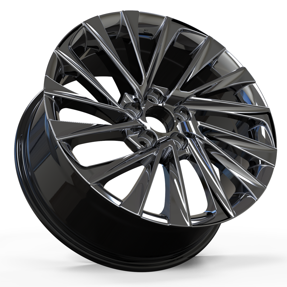 Lexus Styled 18x8 Aluminum Auto Rim Hyper Black 4pcs. | eBay