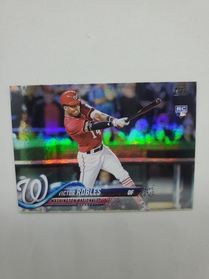 2018 Topps Victor Robles Foil RC Rookie Card #166 Nationals MLB | eBay