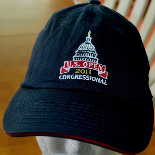 US OPEN HAT CAP Golf 2011 Congressional USGA Strapback Blue red/white ...