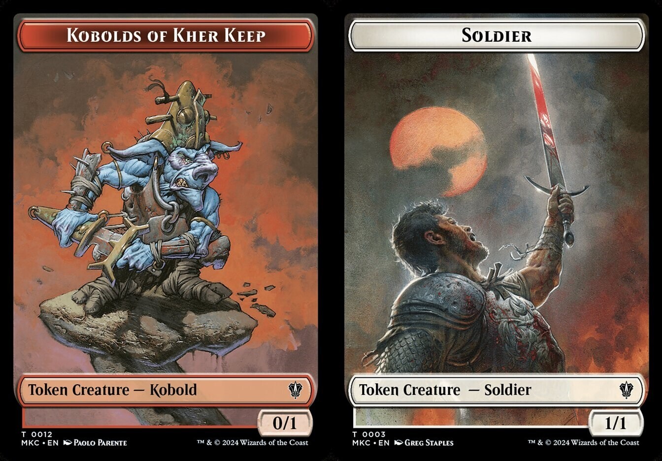 MTG Commander MKM TOKEN Kobolds of Kher Keep #0012 Soldier #0003 ...