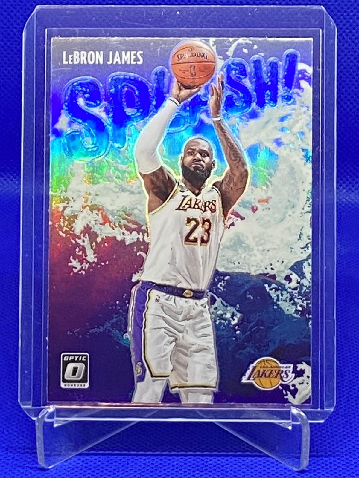 2021-22 Donruss Optic Splash Holo Silver Prizm LeBron James LA Lakers ...