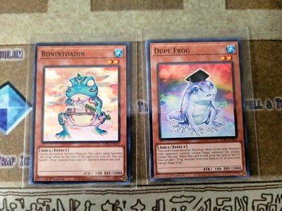 YUGIOH TCG RONINTOADIN + DUPE FROG SDFC COMMON 1ST EDITION | eBay