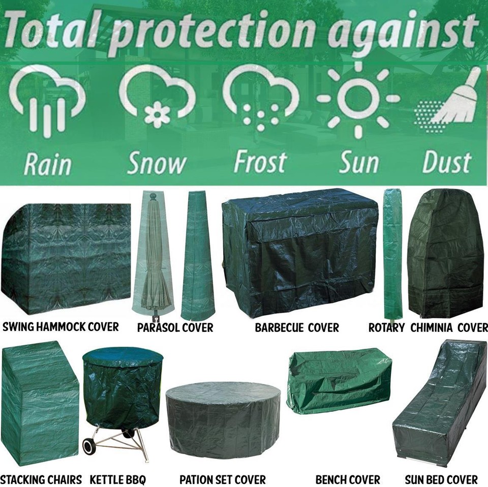 Garden Patio Furniture Cover Outdoor for Table Chair Bench Hammock BBQ ...