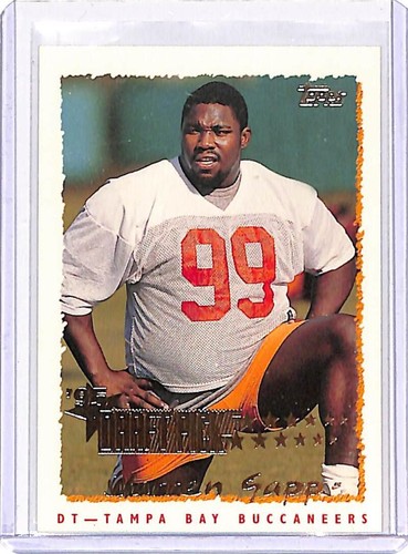 1995 Topps #229 Warren Sapp RC Rookie Tampa Bay Buccaneers Football ...