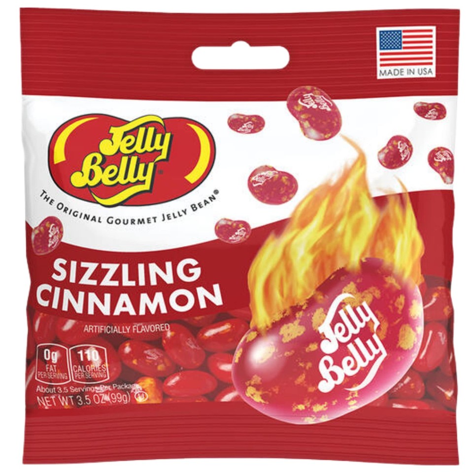 Sizzling Cinnamon Jelly Beans, Hot and Spicy Gourmet Chewy Candy, Bulk ...