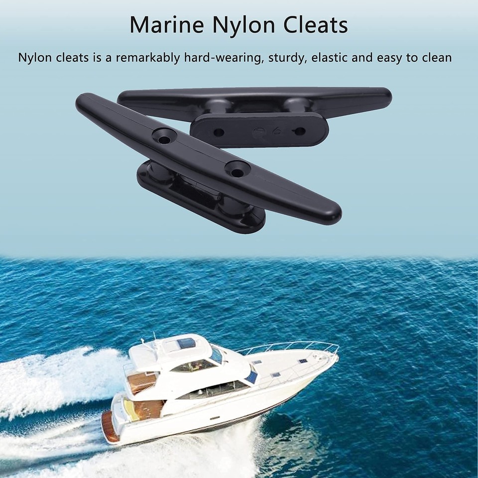 Boat Dock Cleats 6 Inch Nylon Boat Cleat,black Boat Cleats,boat Rope ...
