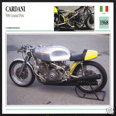 1968 Cardani 500cc Grand Prix 498cc Italy Motorcycle Photo Spec Sheet ...