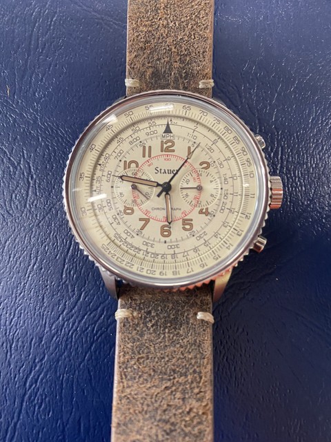 Stauer Men's Chronograph Co-Pilot Watch 35770 for sale online | eBay