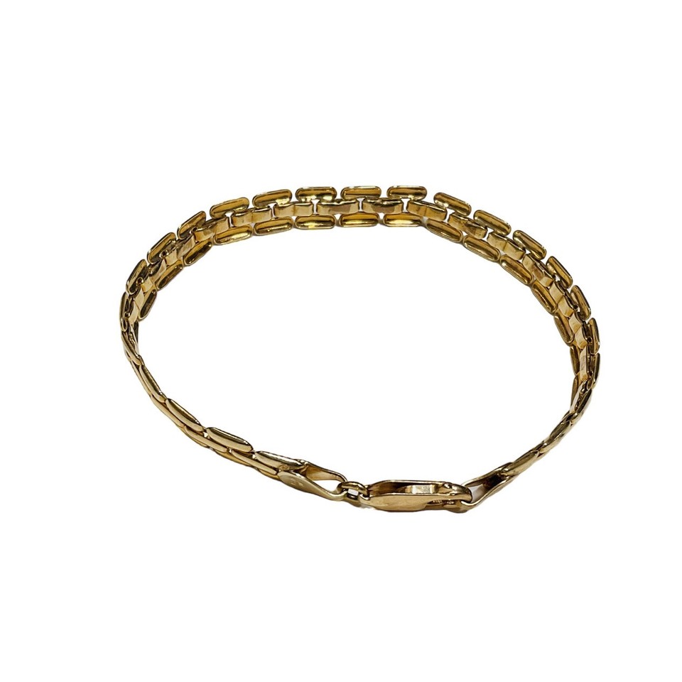 Sixtar 14K Yellow Gold Bar Bracelet Mexico MS66 Signed Unisex 8g | eBay