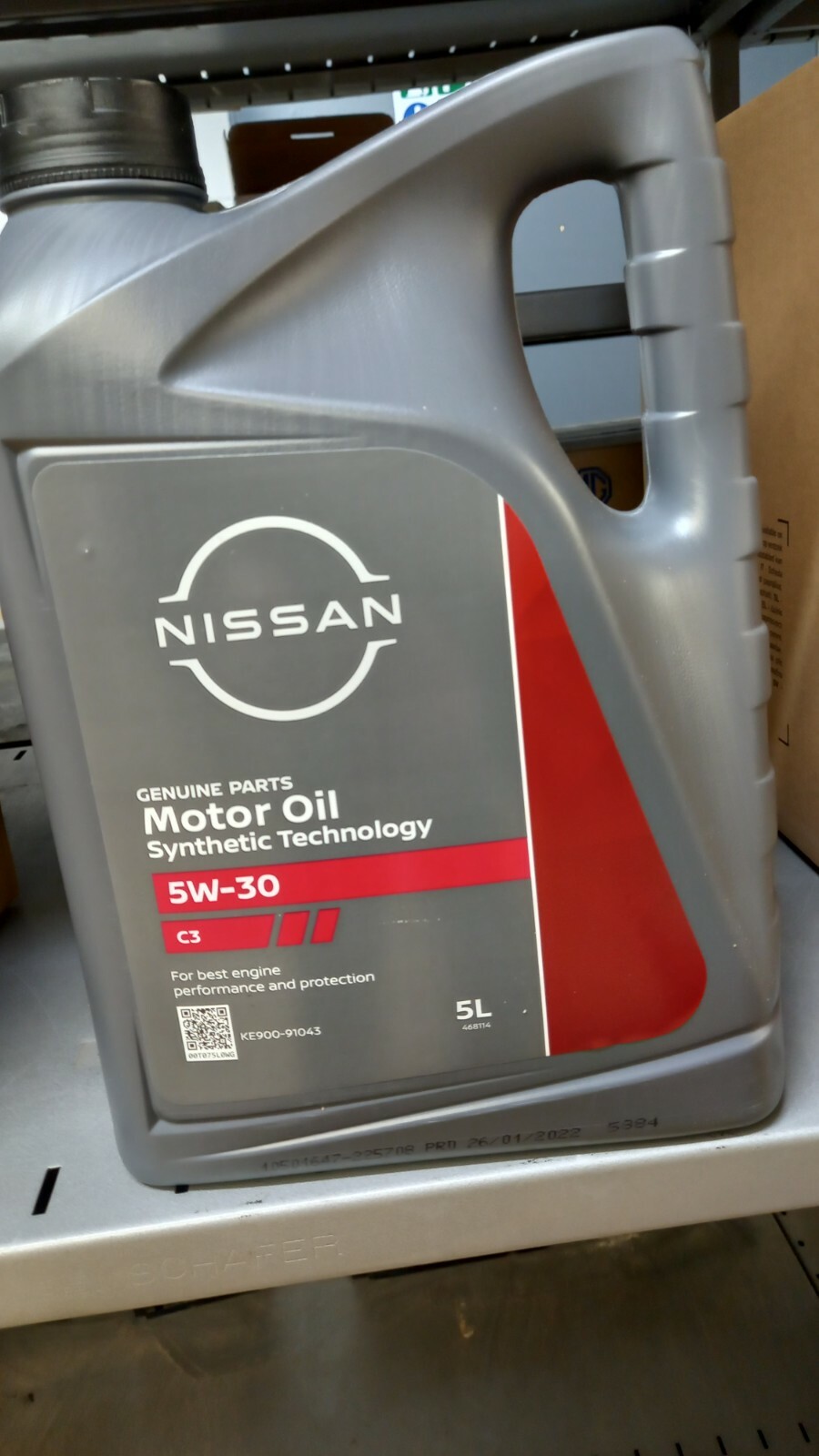 Genuine Nissan 5w30 C3 Engine Oil . 5ltr Bottle. OE KE90091043. RRP £57 ...