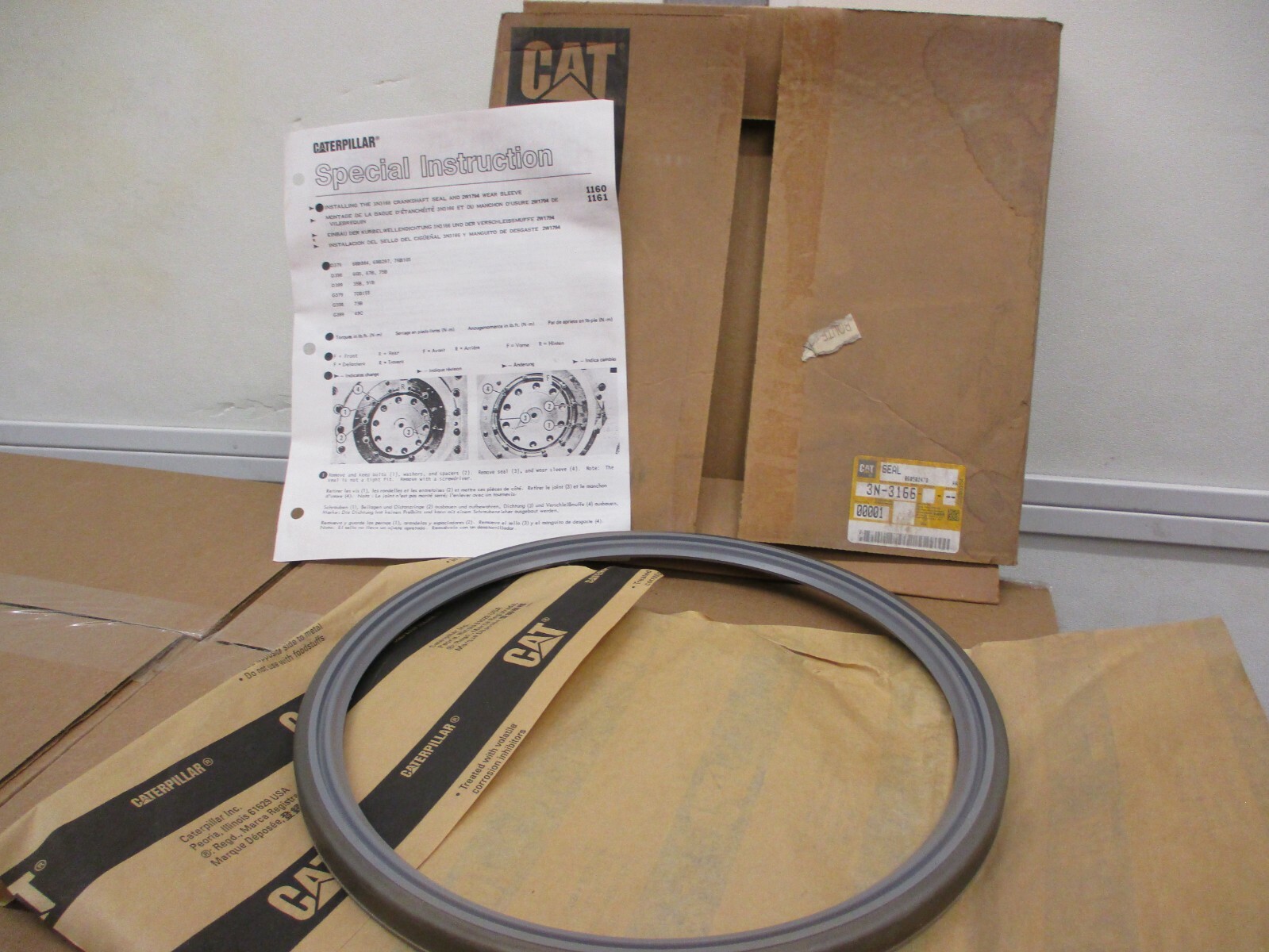 CAT 3N3166 Seal Caterpillar 3N-3166 | eBay